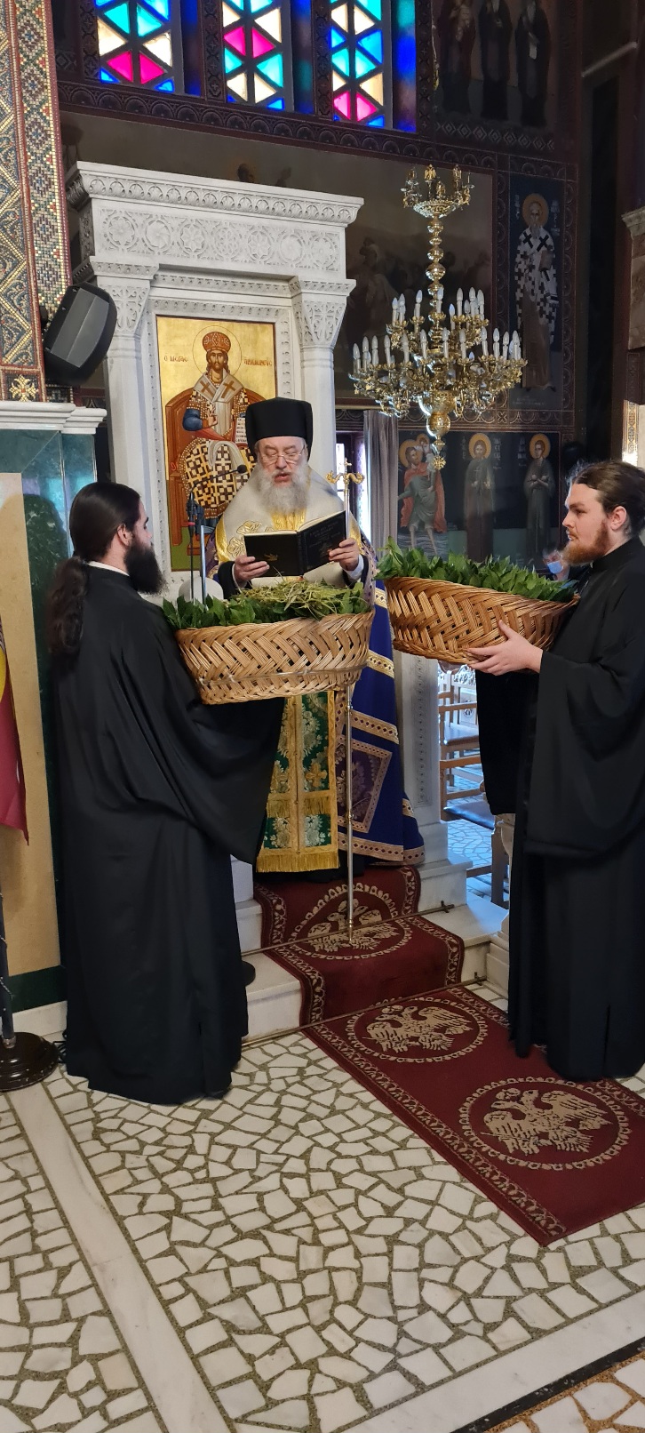 Ἡ Κυριακή τῶν Βαΐων στήν Μητρόπολή μας