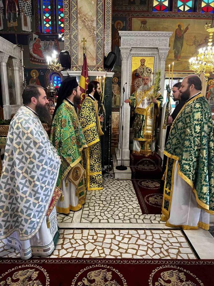 Ἡ Κυριακή τῶν Βαΐων στήν Μητρόπολή μας